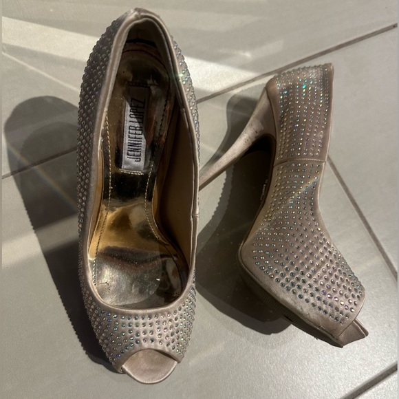 Jennifer Lopez | Shoes | Jennifer Lopez Sz 75 Rhinestone Ab Crystal ...